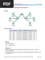3.6.1 Packet Tracer - Implement Vlans and Trunking | PDF | Network Switch | Networking Standards