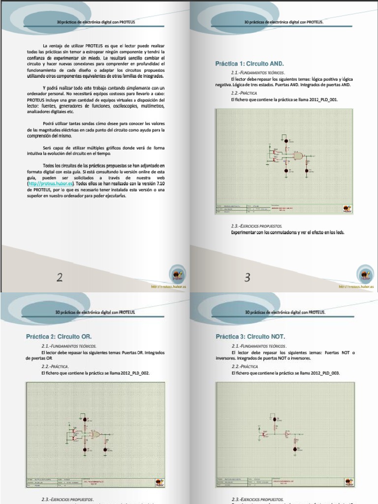 Práctica de Proteus | PDF