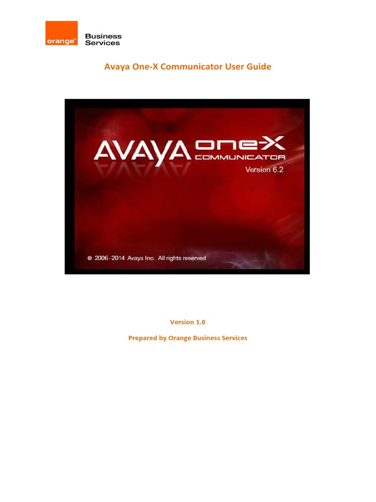 Avaya OneX Communicator User Guide | PDF | Login | Dialog Box