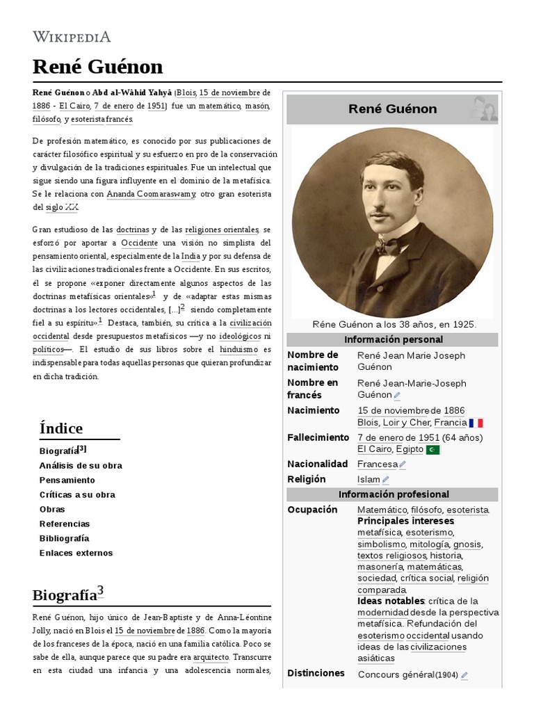 René Guénon | PDF | Science | Ciencia filosófica