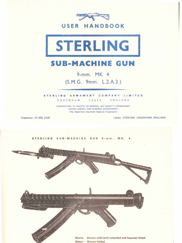 Sterling mk4 SMG PDF | PDF | Weapon Design | Components