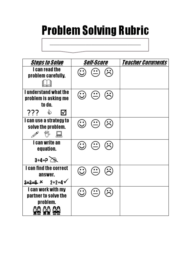 Problem Solving Rubric | PDF | Applied Mathematics | Algorithms