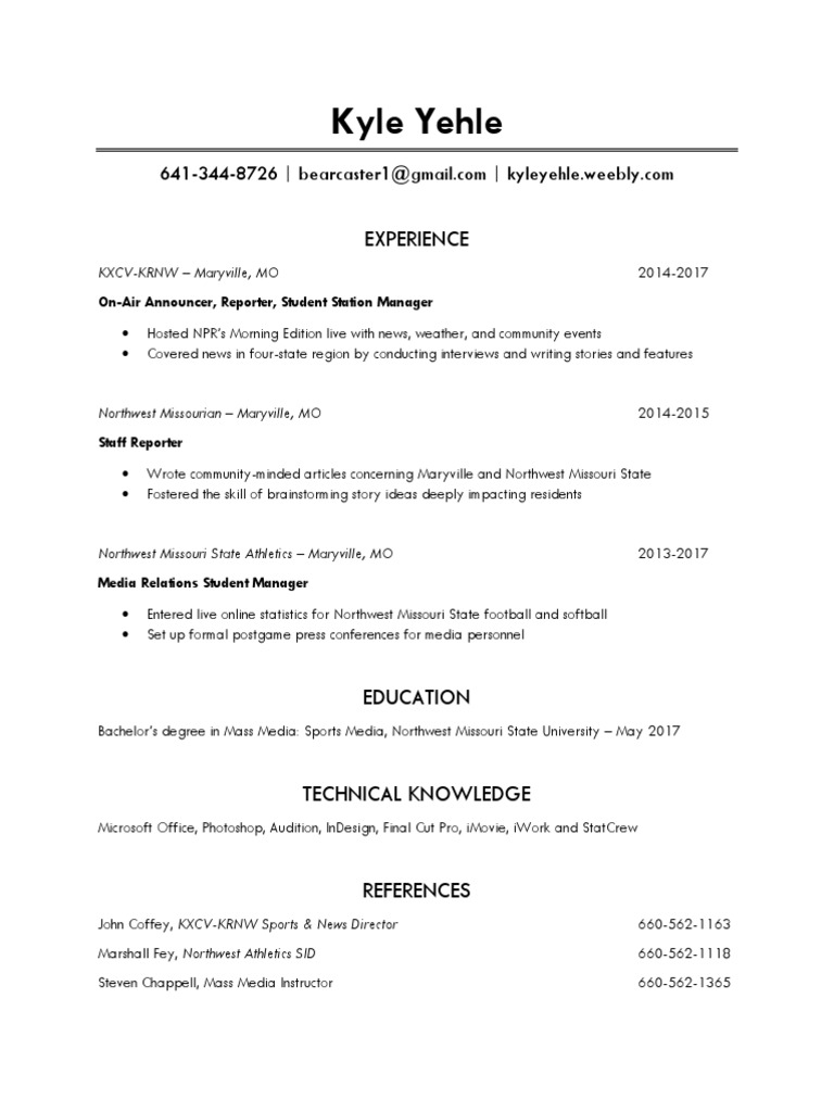 Kyles Resume | PDF