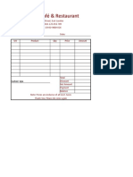 Dhaba Food Bill Format Sample | PDF