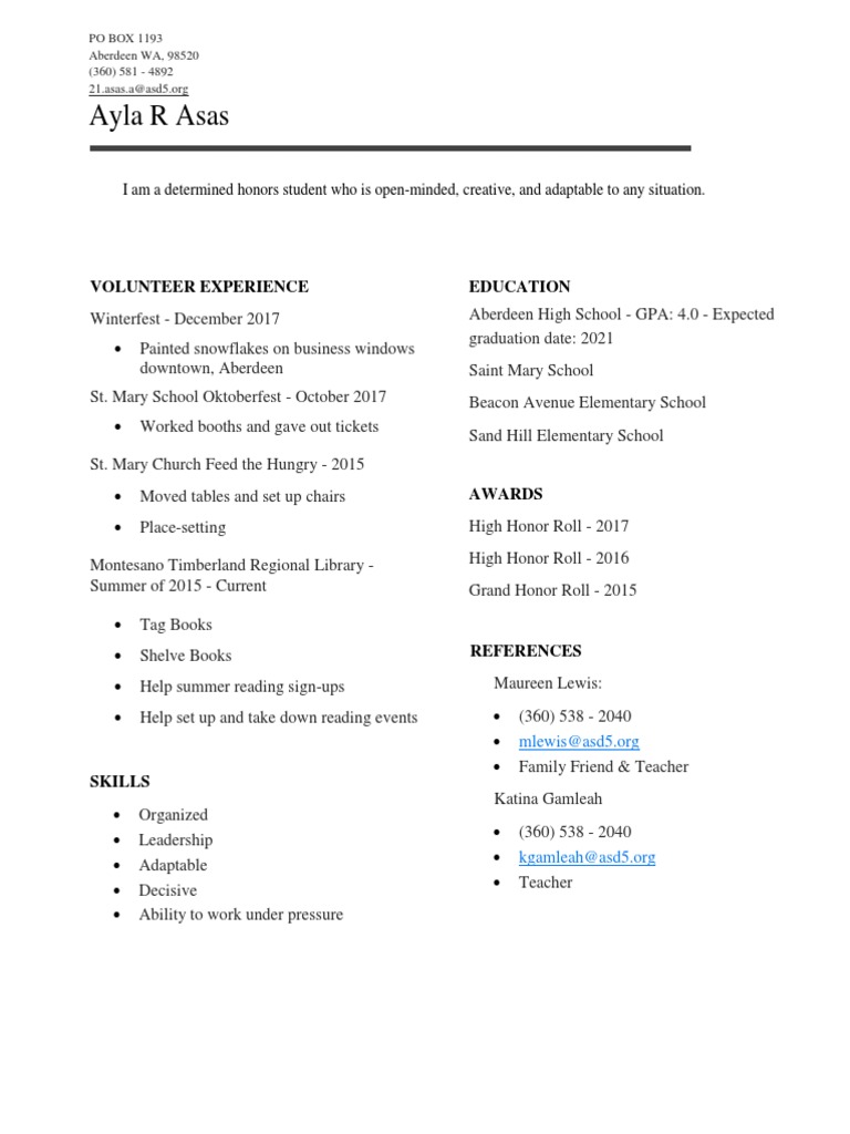 Real Resume | PDF