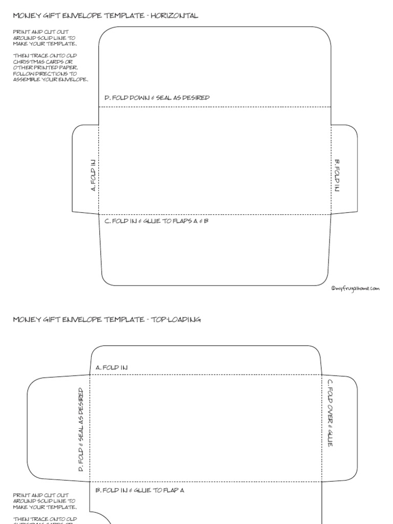 Money Envelope Templates | PDF