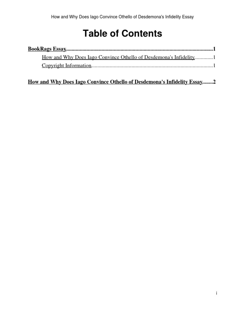 Iago's Manipulation of Othello's Jealousy | PDF | Iago | Othello