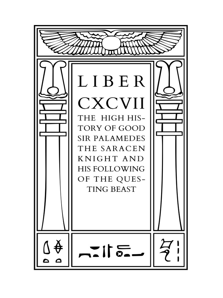 Crowley - The High History of Good Sir Palamedes The Saracen Knight and ...