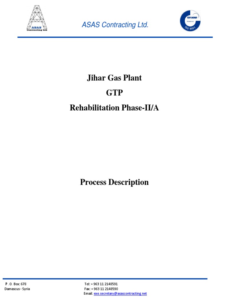 General Process Description | PDF | Diesel Engine | Hvac