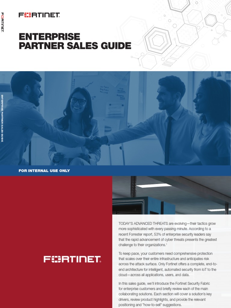 Fortinet Enterprise Partner Sales Guide Pdf Computer Security