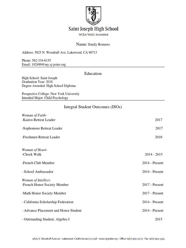 Isos Resume 2018 | PDF