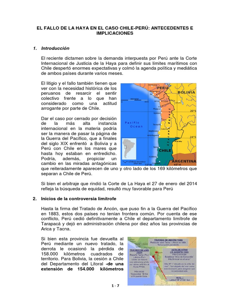 El Fallo de La Haya en El Caso Chile | Perú | Chile