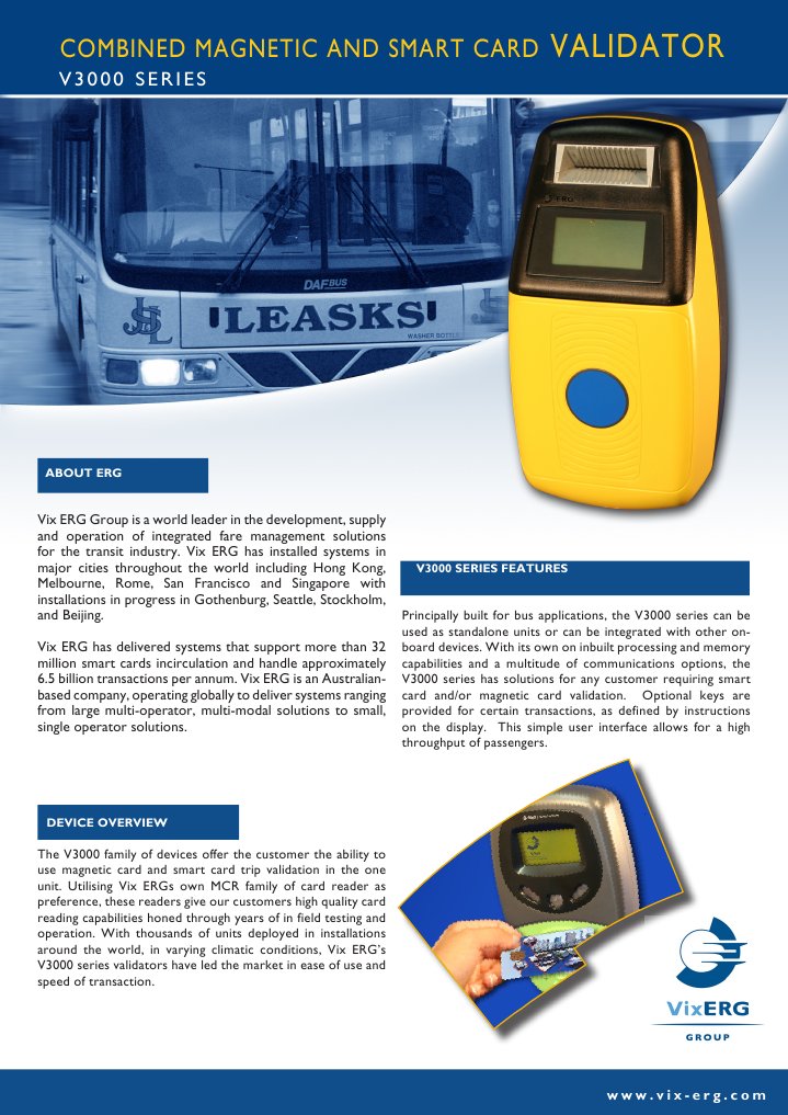 Device Brochure v3000 v1.0 | PDF | Smart Card | Telecommunications