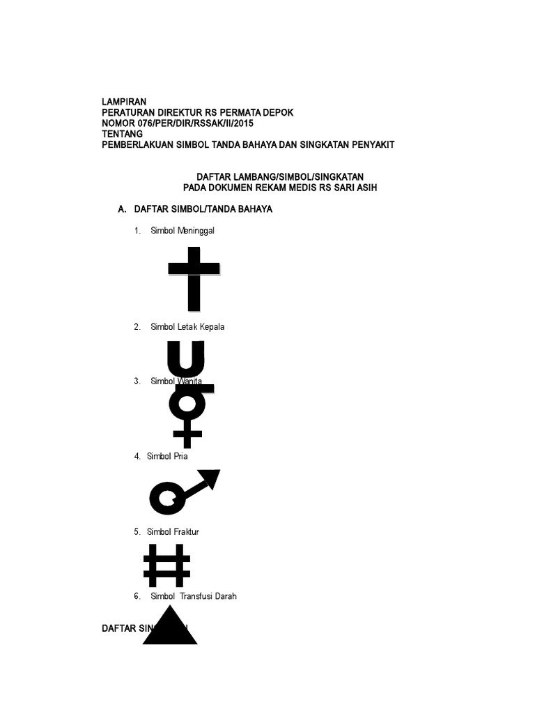Daftar Simbol | PDF