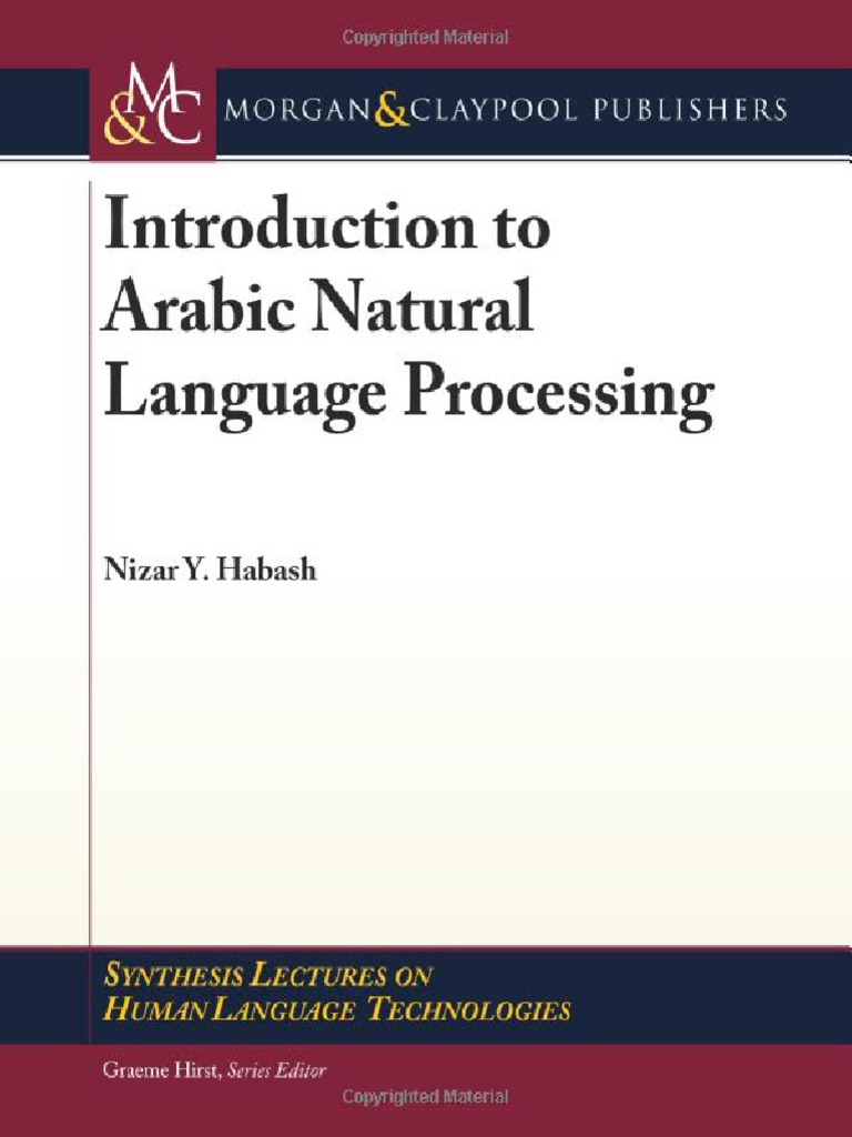 Introduction To Arabic Natural Language Processing | PDF | Arabic | Arab World