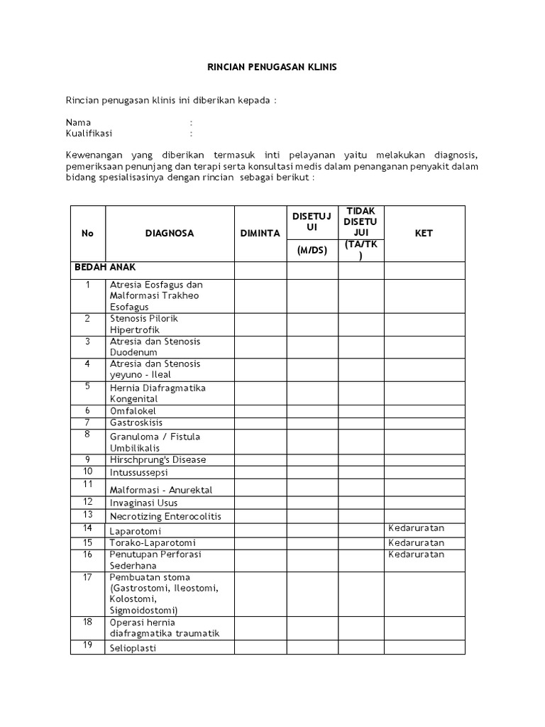 RKK Bedah Anak | PDF