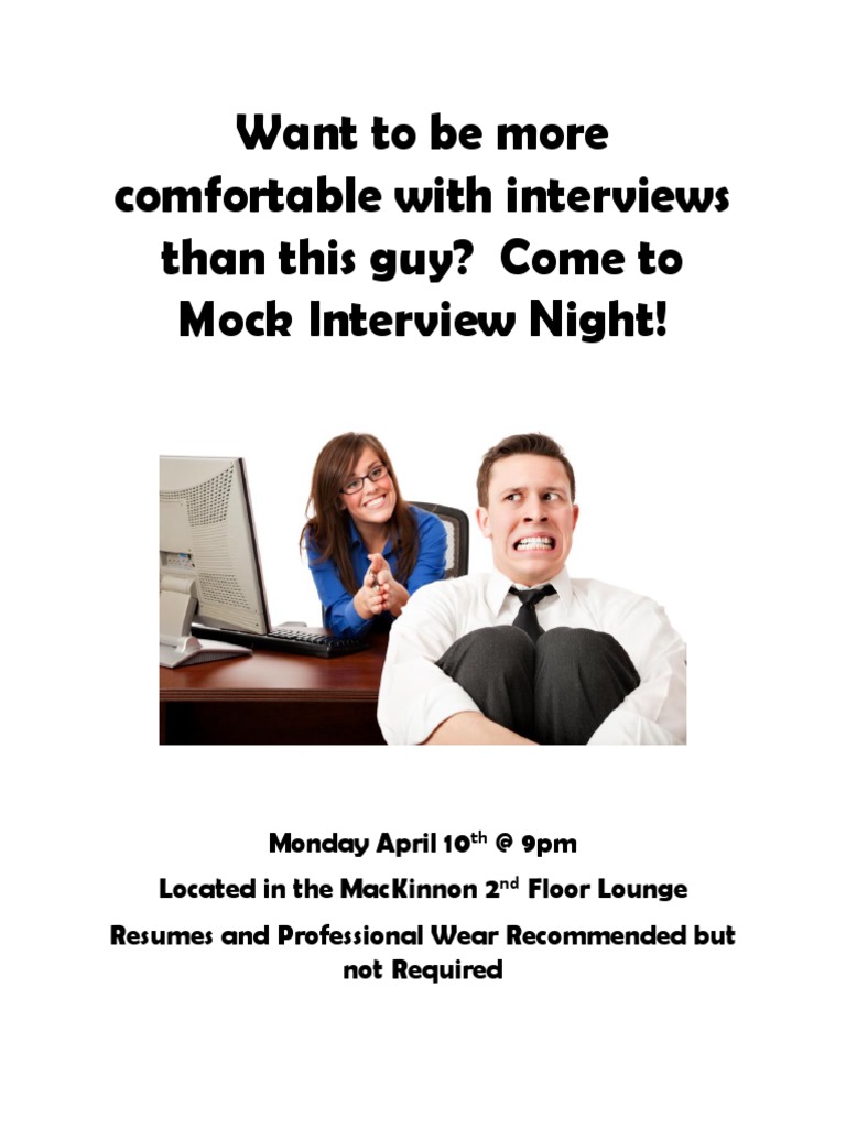 Want To Be More Comfortable With Interviews Than This Guy? Come To Mock ...