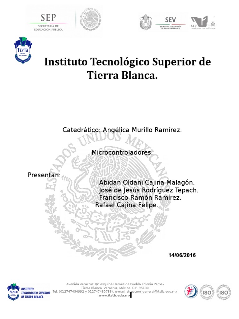 Reporte de Microcontroladores | PDF | Microcontrolador | Transistor