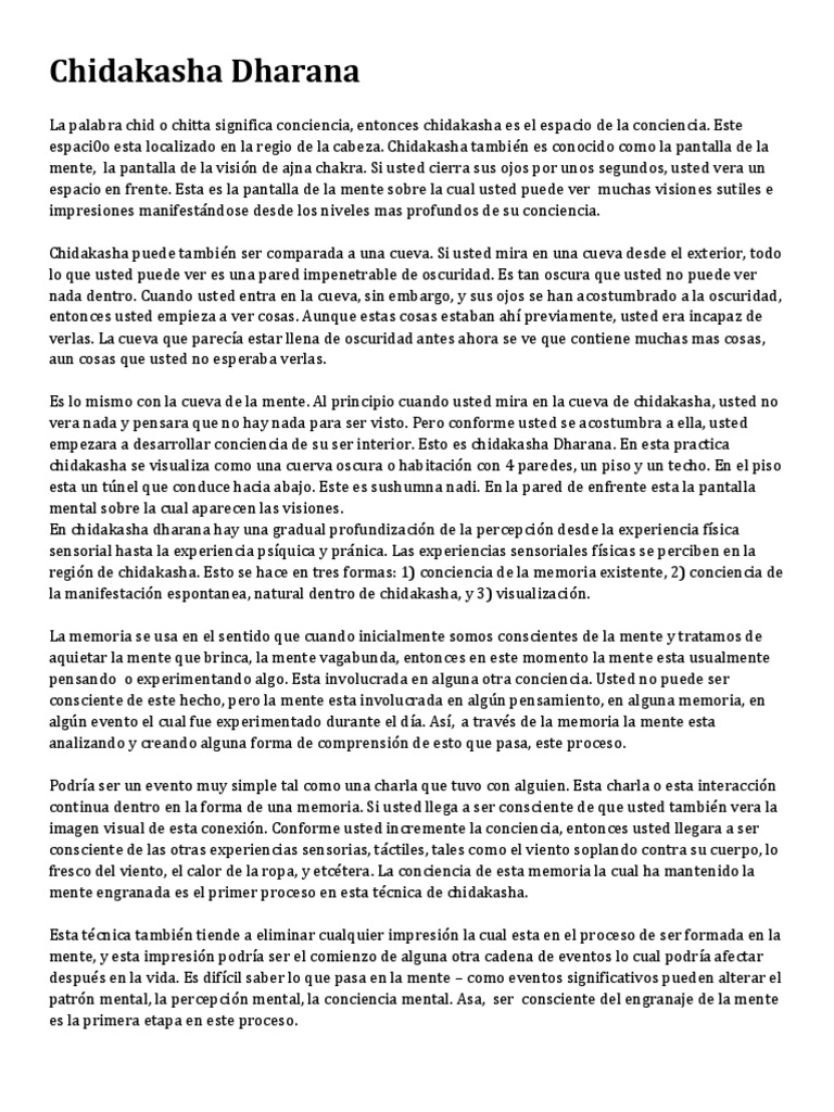 Chidakasha Dharana | PDF | Color | Percepción