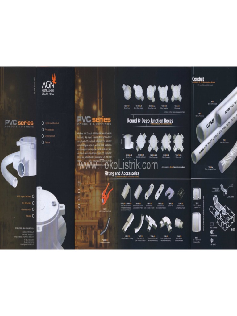Cataloq Pipa Conduit Clipsal PDF | PDF