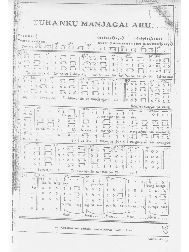 Tuhanku Manjagai Ahu | PDF
