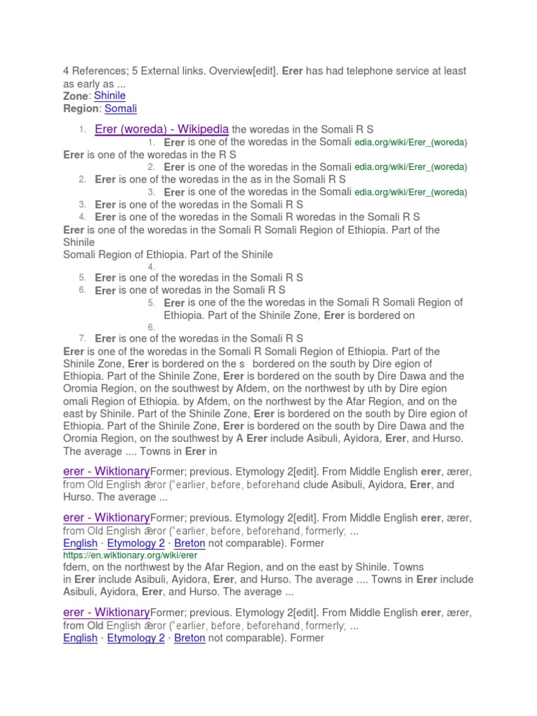 Erer (Woreda) - Wikipedia: Zone: Region | PDF | Cultural Assimilation ...