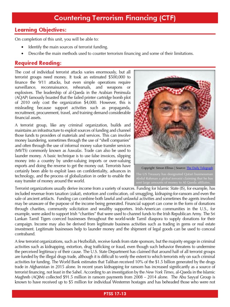 Countering Terrorism Financing Strategies | PDF | Terrorism Financing ...