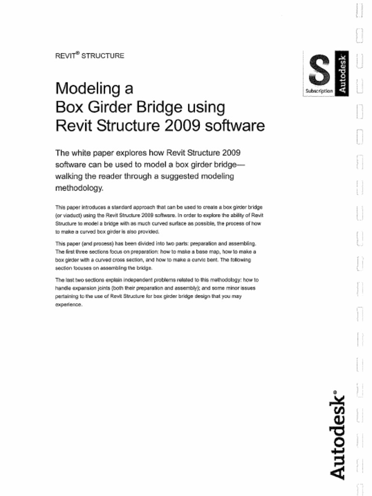Modeling A Box Girder Bridge Using Revit Structure