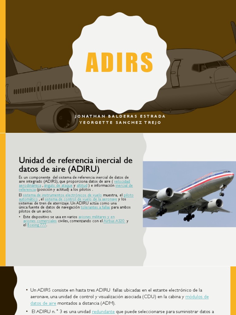 ADIRS | PDF | Avión | Ingeniería Aeroespacial