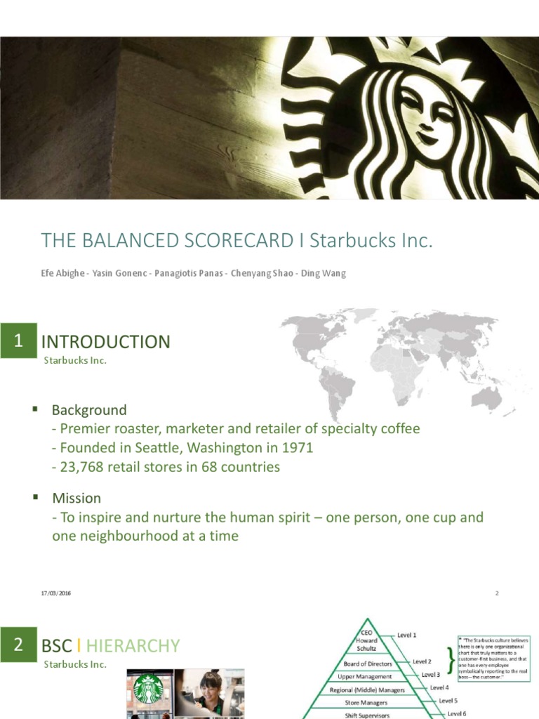 Starbucks Balanced Scorecard Overview | PDF | Starbucks | Strategic ...