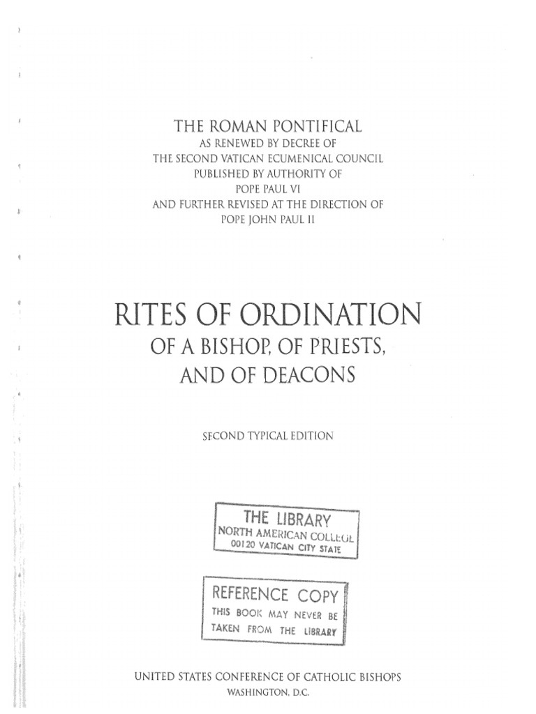 Rite of Ordination | PDF | Priest | Ordination