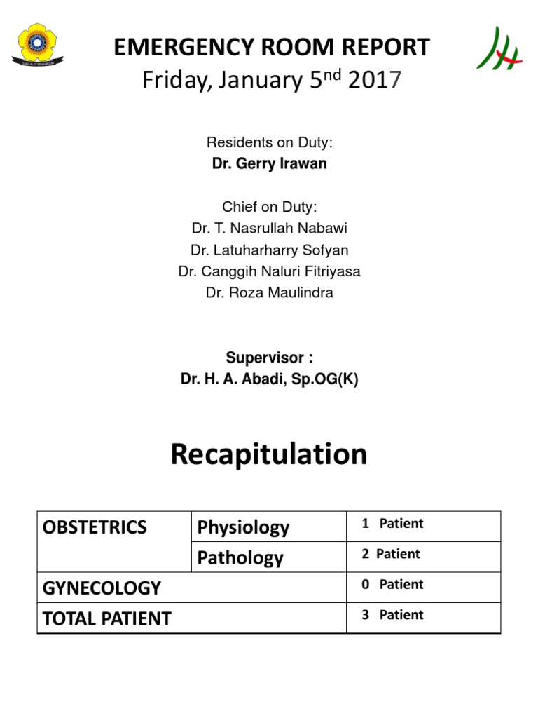Emergency Room Obstetrics Report | PDF | Midwifery | Childbirth