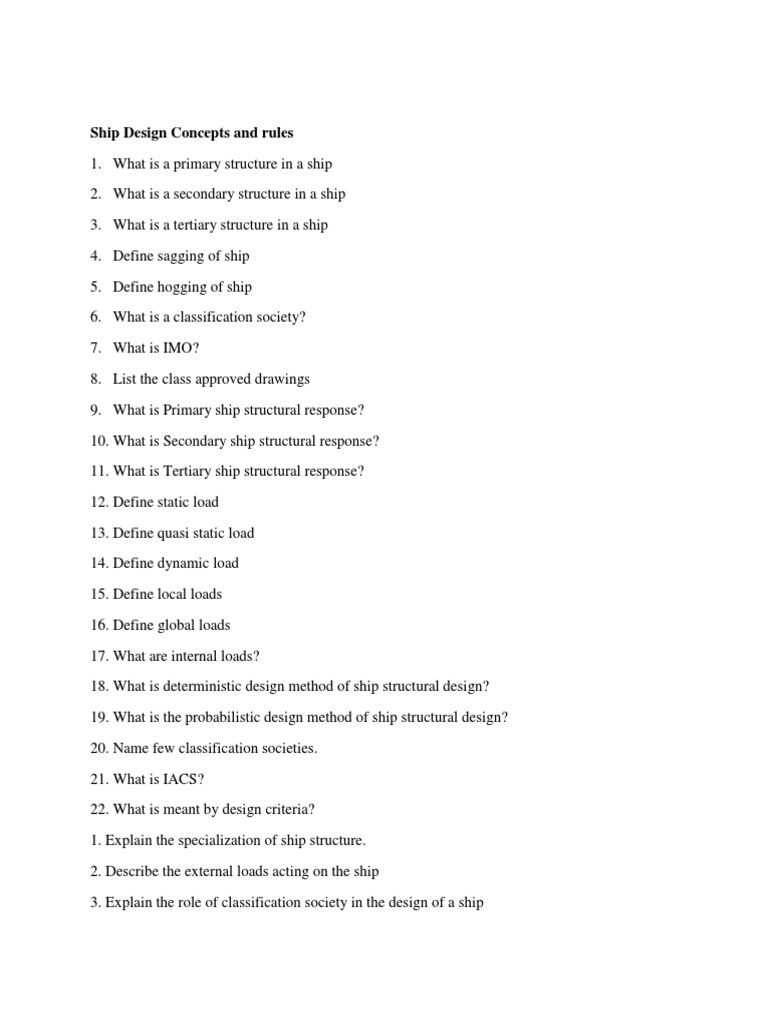 Ship Strctural Design Concepts | PDF | History