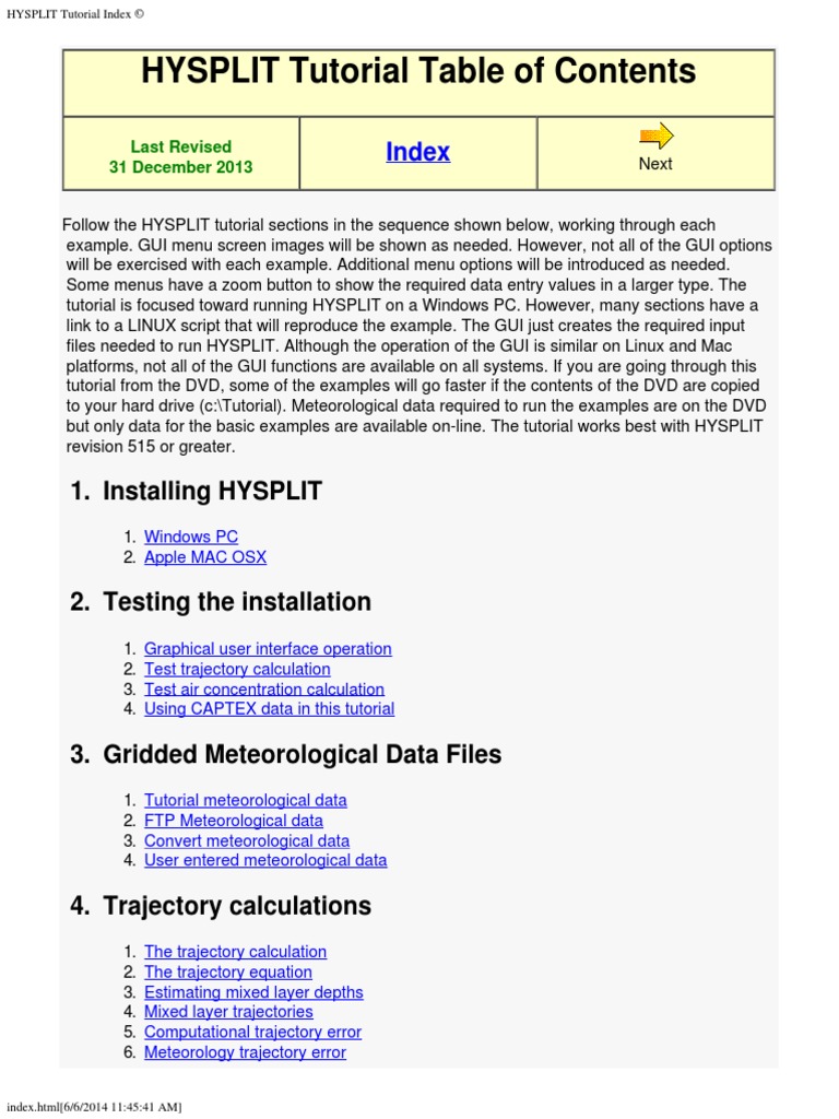 Hysplit Tutorial 2013 | PDF | Graphical User Interfaces | Command Line Interface