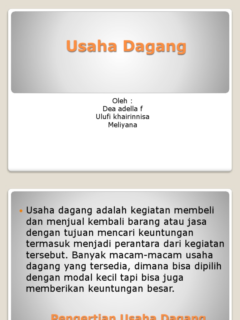 Panduan Usaha Dagang untuk Pemula | PDF