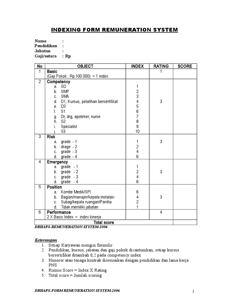 Form Remuneration Fixed | PDF