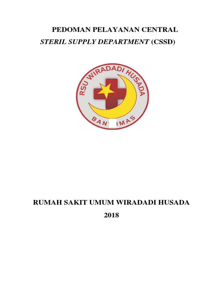 Pedoman Pelayanan CSSD | PDF