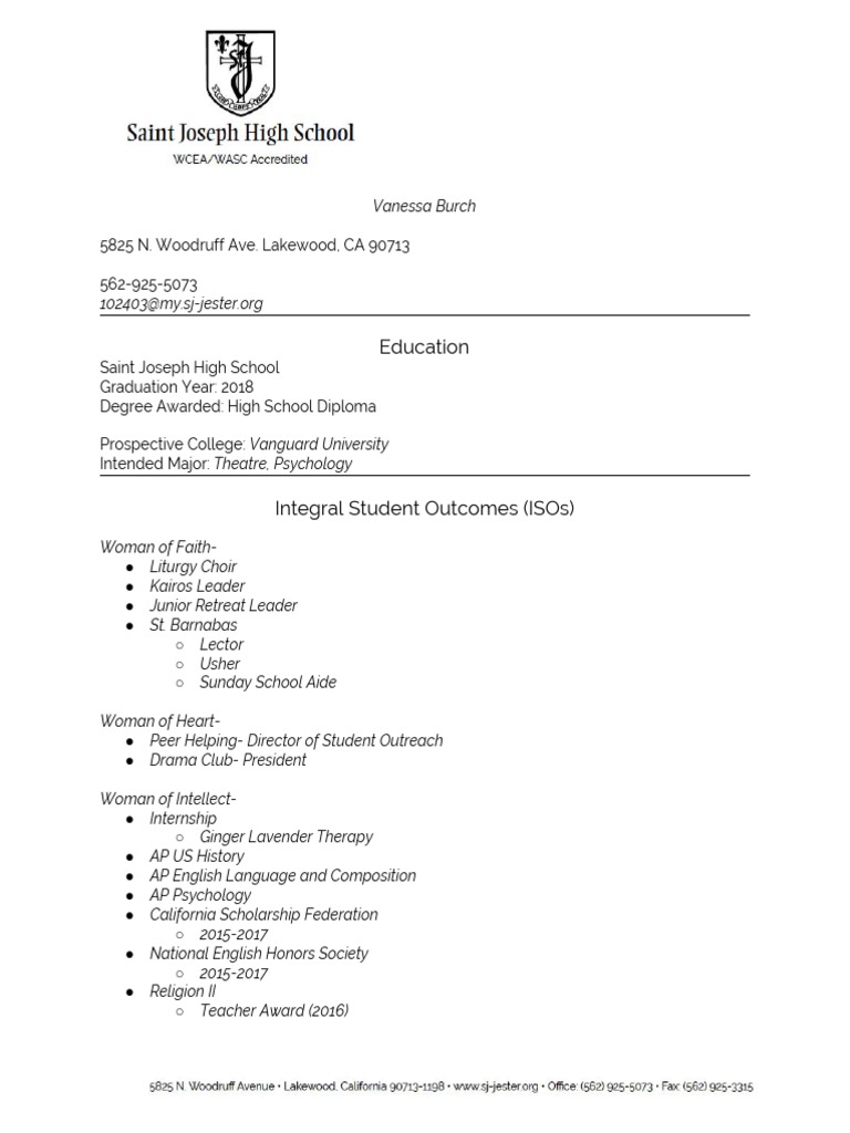 Isos Resume 2018 | PDF