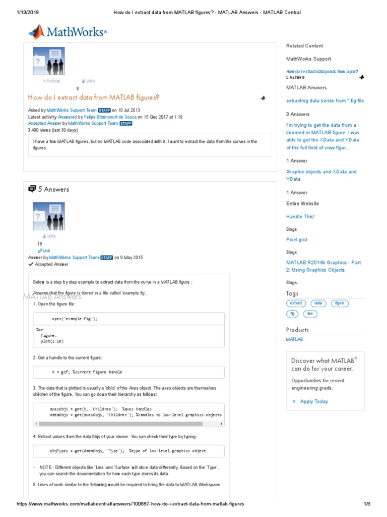 How Do I Extract Data From Matlab Figures Matlab Answers Matlab Central Pdf Matlab 7777
