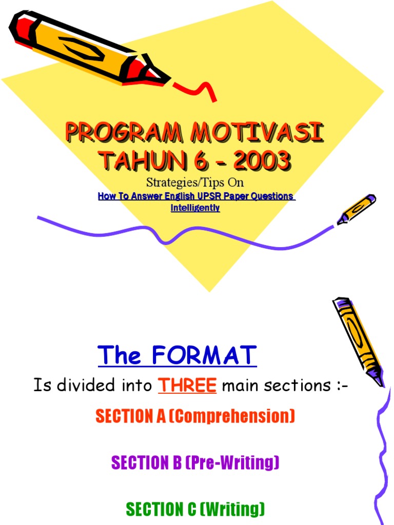 UPSR English Paper Tips for Year 6 | PDF | Phrase | Word