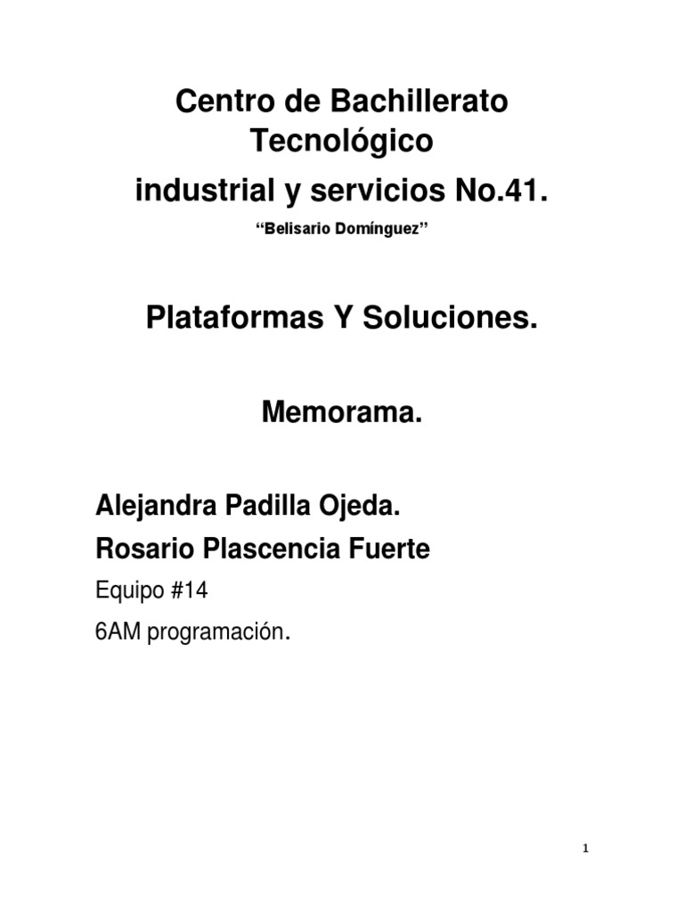 Memorama Inf | PDF | Informática | Software