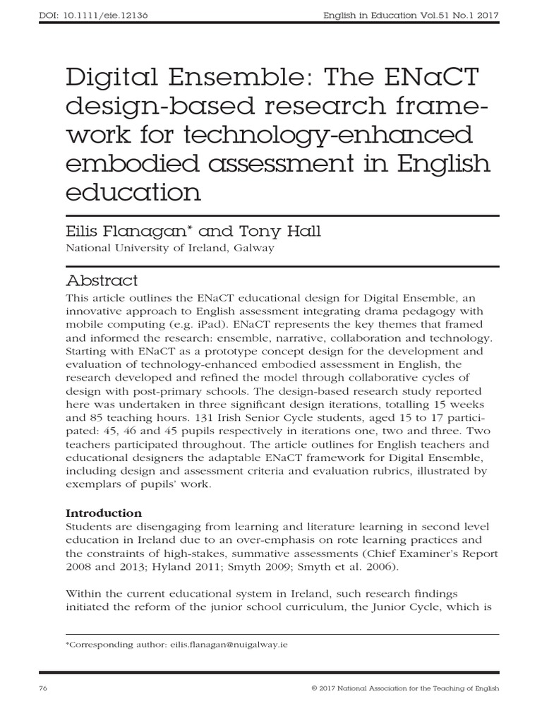 DBR-Technology in English 2017 | PDF | Educational Assessment | Teachers