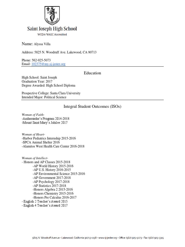 Isos Resume | PDF