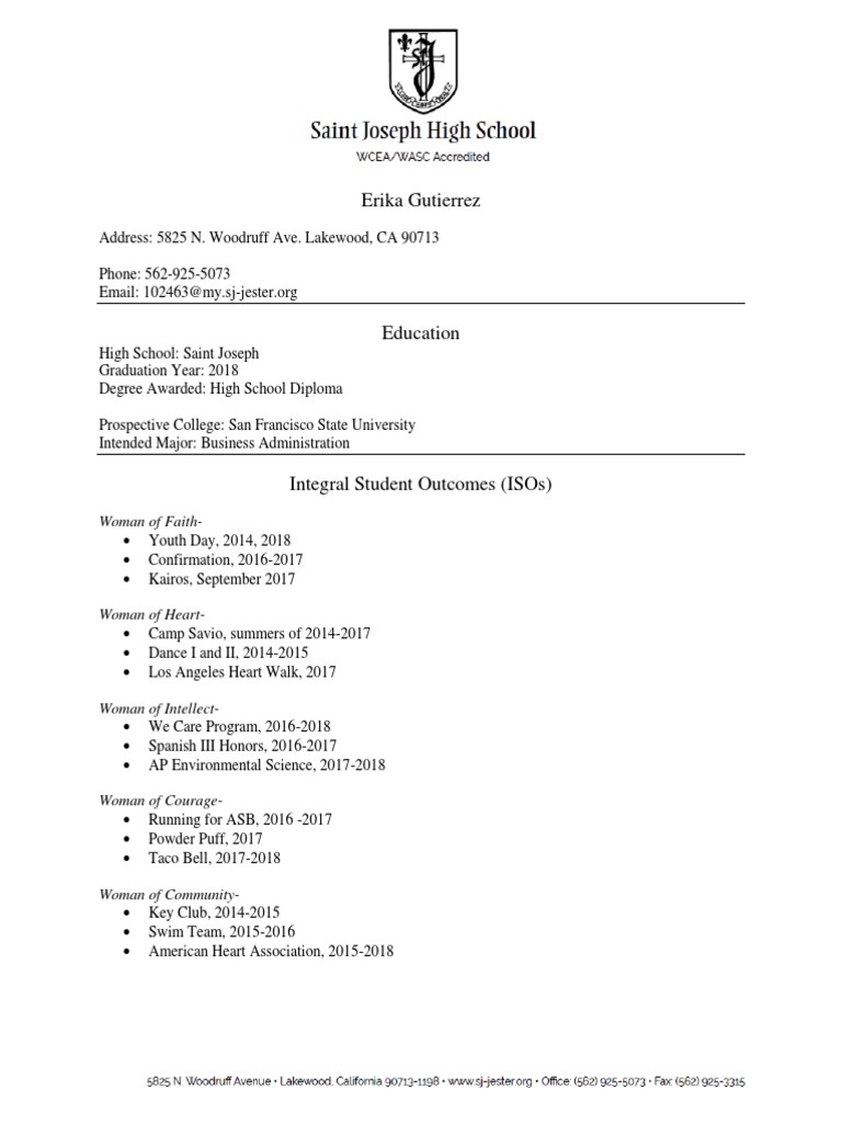 Isos Resume 2018 1 | PDF