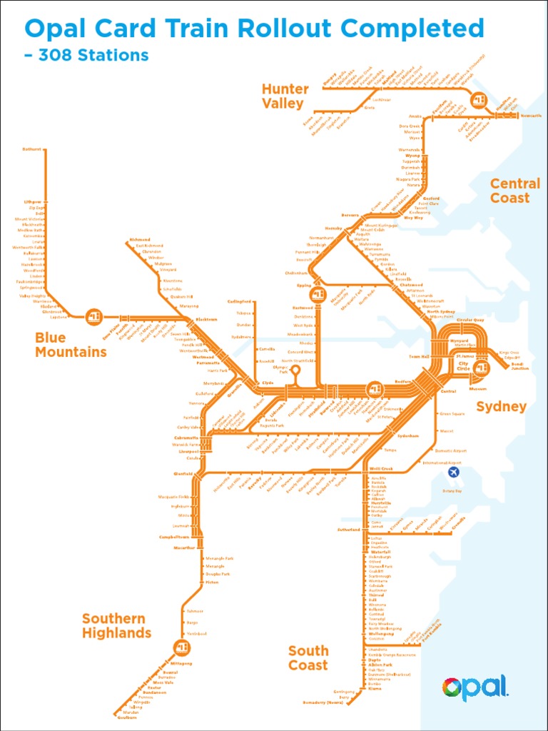 Map 5-Opal Card Train Rollout Complete | PDF
