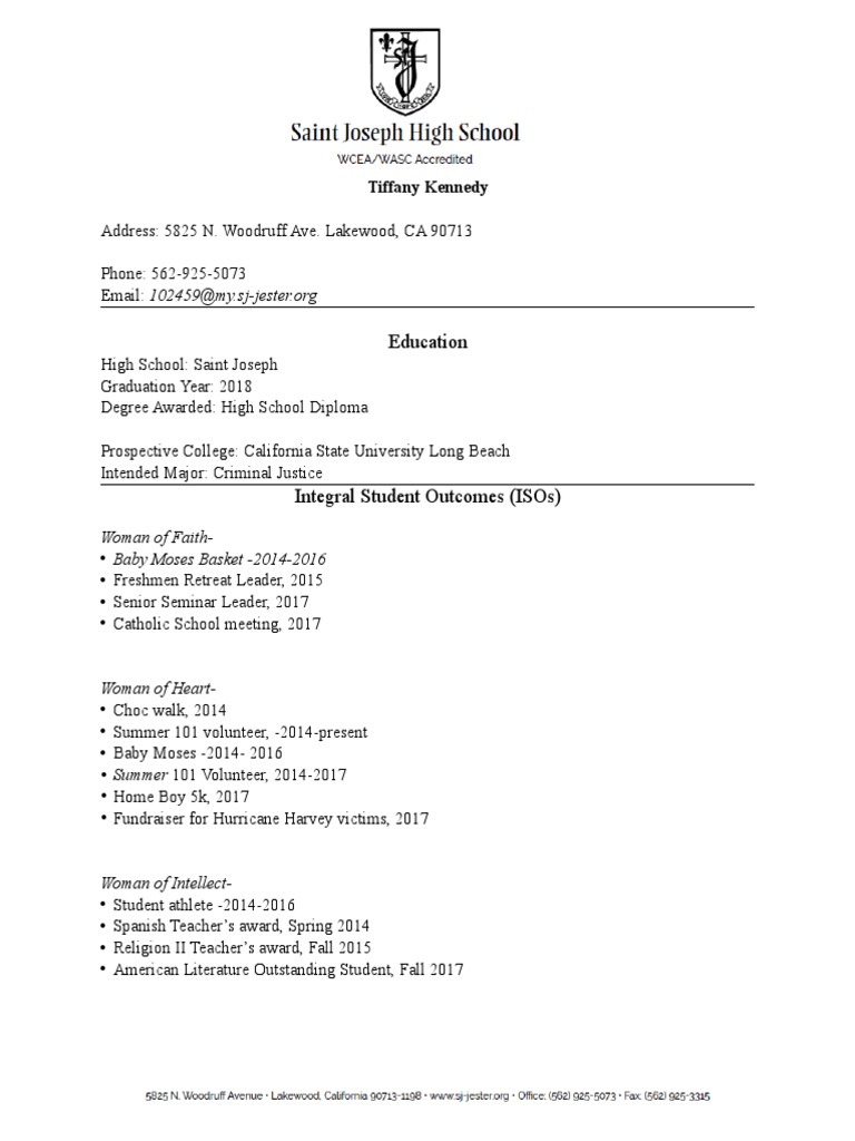 Isos Resume 2019 | PDF