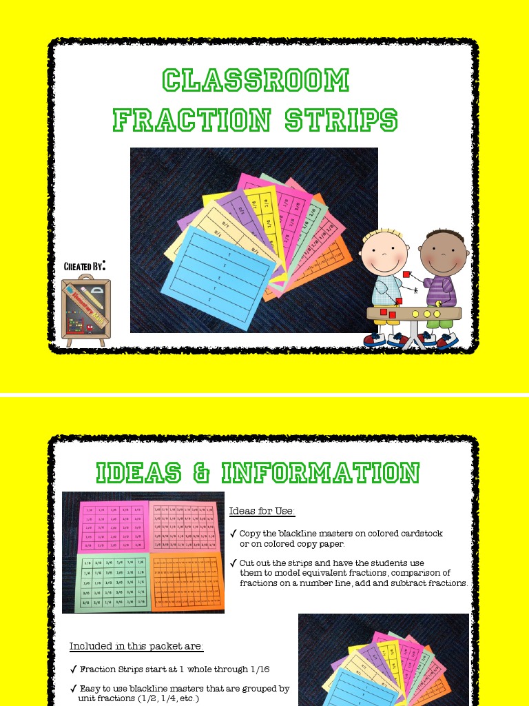 Classroom Fractions Trip Sets | PDF | Teaching Mathematics
