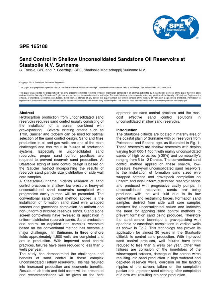 Sand Control | PDF | Sedimentary Rock | Particle Size Distribution
