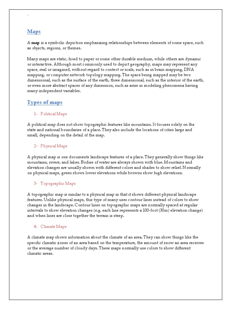 Maps | PDF | Map | Geographic Information System