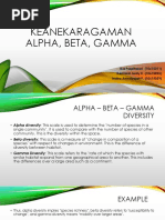 Alpha, Beta and Gamma Diversity | PDF | Biodiversity | Organisms